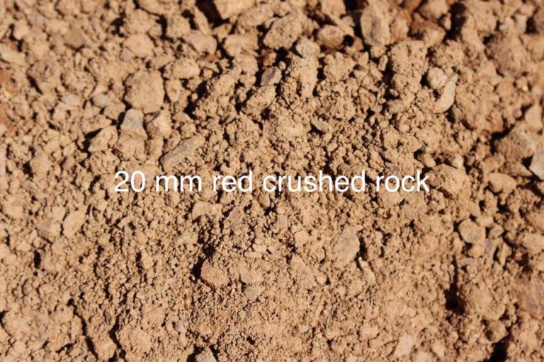 20mm Red Crushed Rock - West Paps Quarry